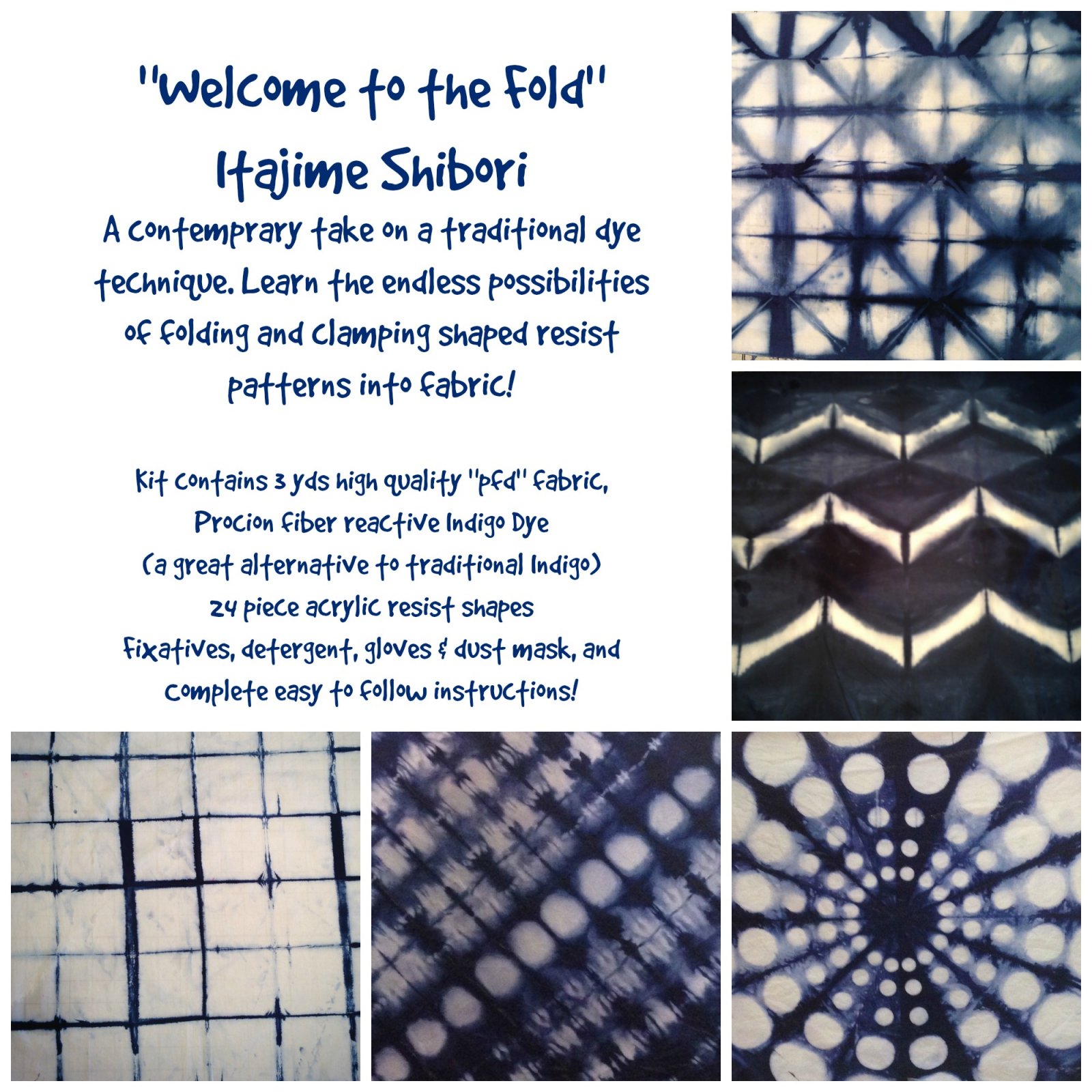 Itajime Shibori Instructions