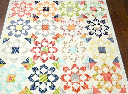 Fireworks Quilt Pattern designed by Camille Roskelly of Thimble Blossoms