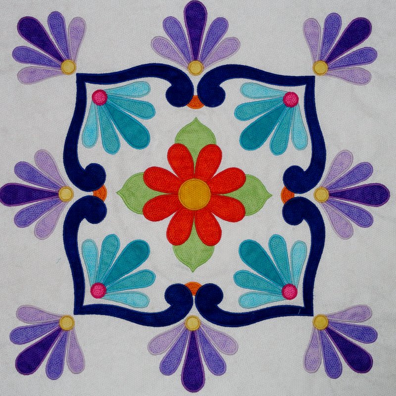 Fiesta de Talavera -- This breathtaking quilt pattern was inspired by ...