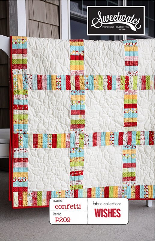 Confetti by Sweetwater Quilt Pattern in Wishes by Moda Fabric ...