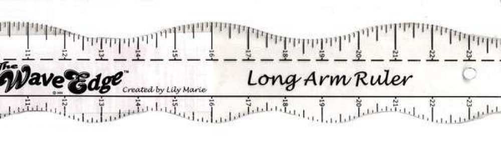 Longarm Wave Edge Ruler 24 x 1/4