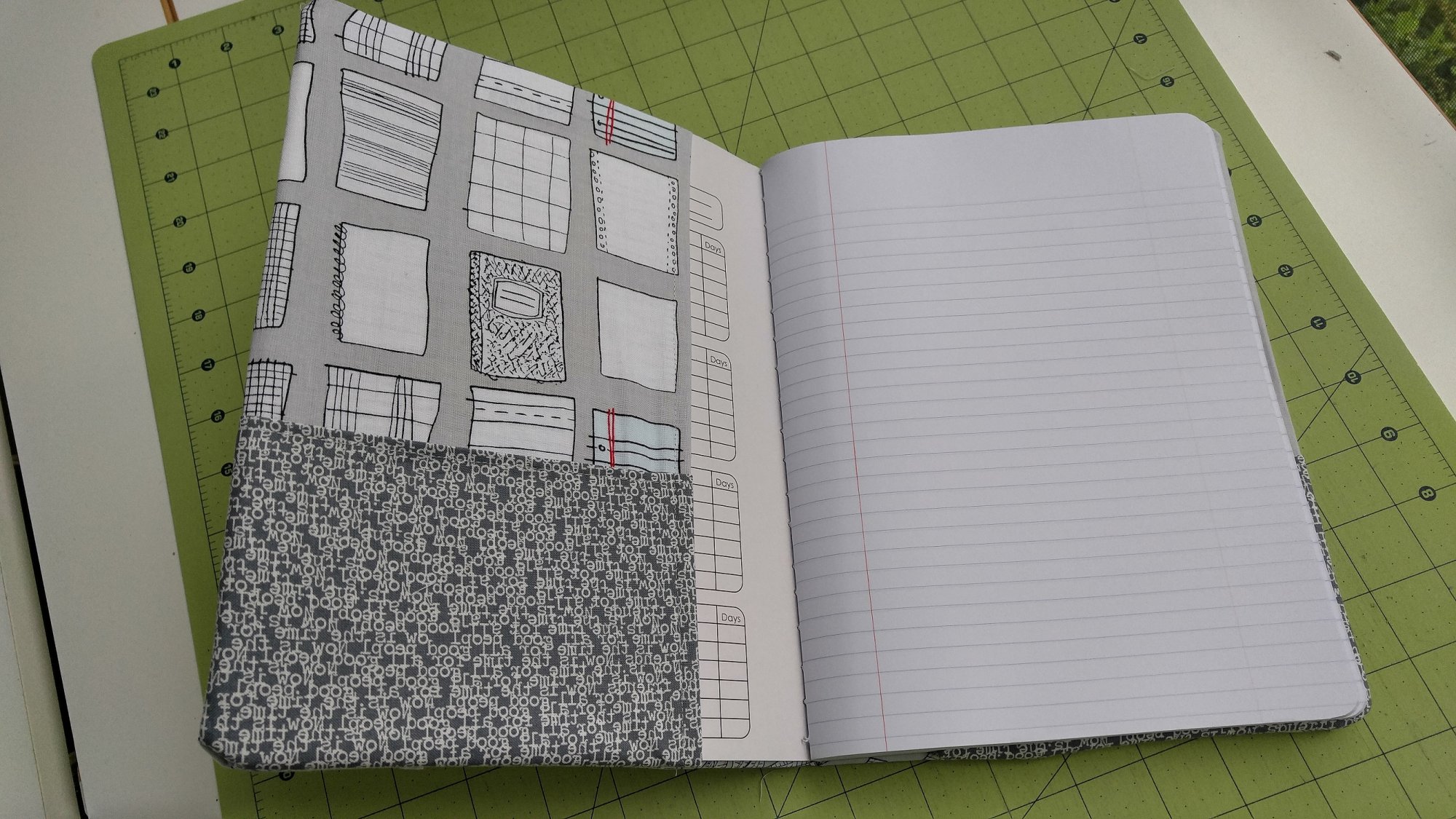 Behind The Mayhem Composition Notebook Cover Free Pattern