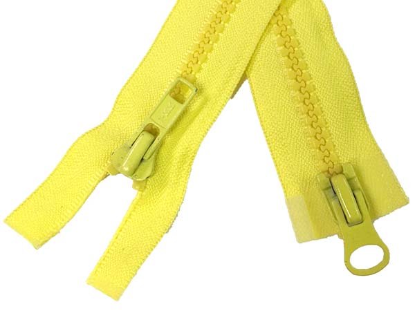 YKK #5 MT 2-Way Separating Zipper Old Style - 40 inch - Yellow