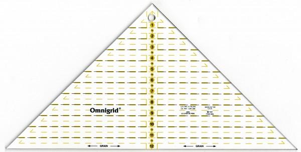 Omnigrid Right Triangle Up To 12in Square Ruler - 762511109893